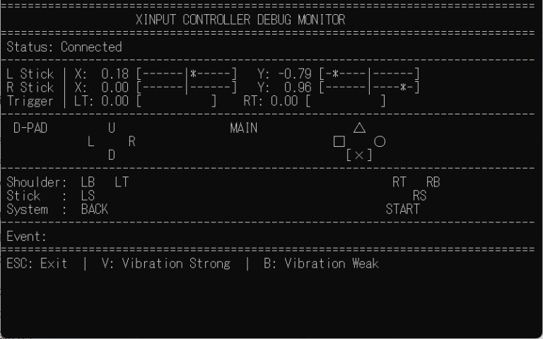 【C++】XInputでゲームコントローラー入力を取得する方法を解説 – かしろすのITラボ